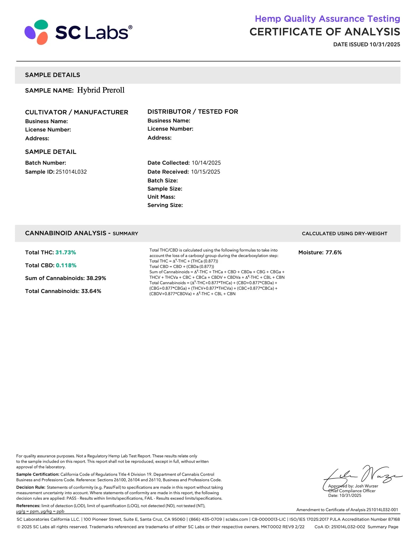 THCA King Size Exotic Flower Preroll (1.5g) – CaliGreenGold